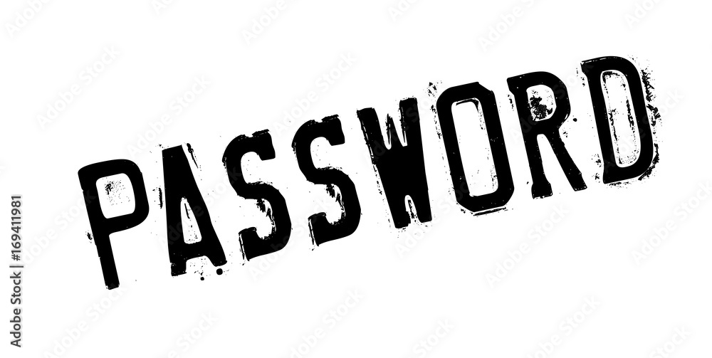 Password rubber stamp. Grunge design with dust scratches. Effects can ...