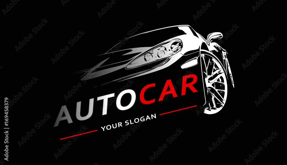 Car Logo Abstract Lines Vector. Vector illustration Stock Vector ...