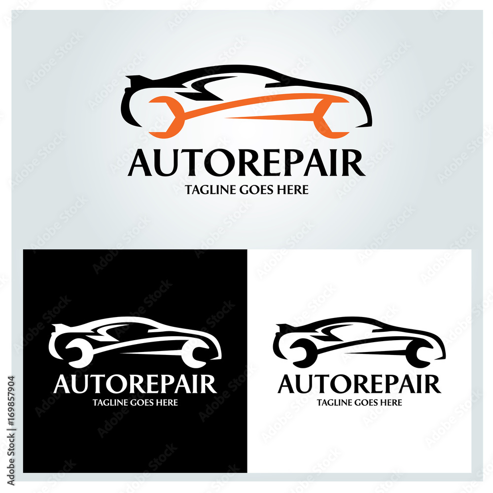 Auto repair logo design template. vector illustration Stock Vector ...