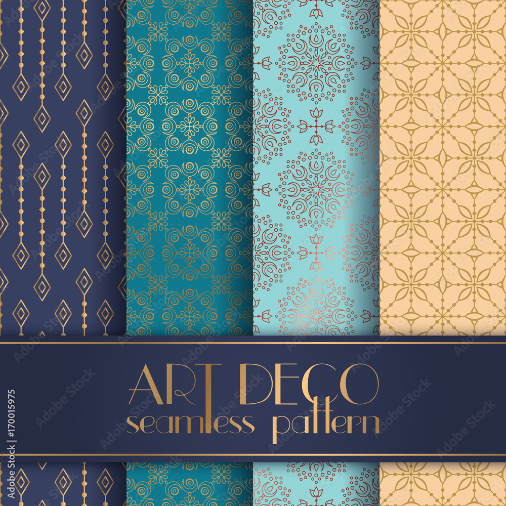 Art Deco seamless pattern Stock Vector | Adobe Stock
