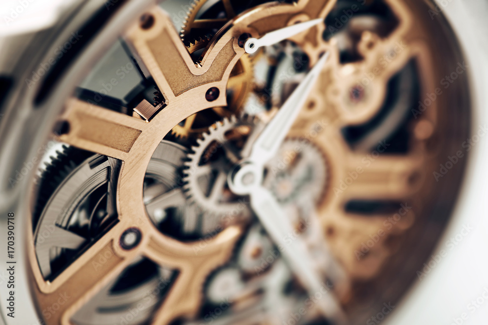 Internal Mechanism of wristwatch Stock Photo | Adobe Stock