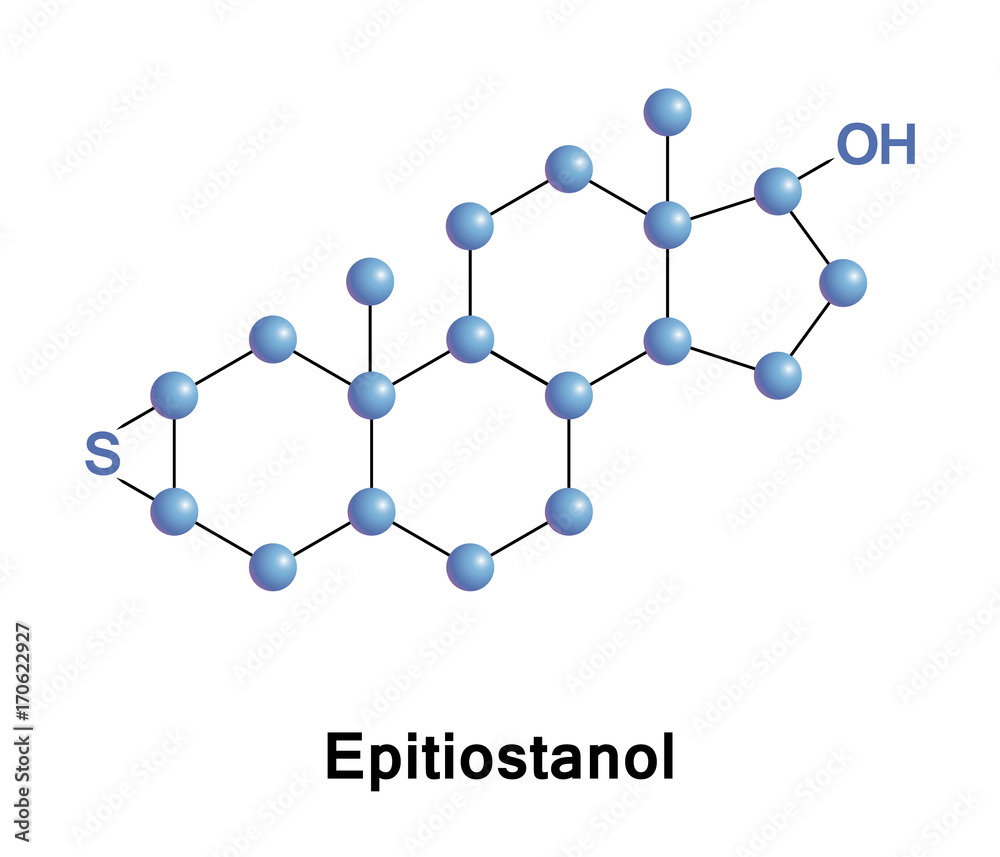 Epitiostanol steroidal antiestrogen Stock Vector | Adobe Stock