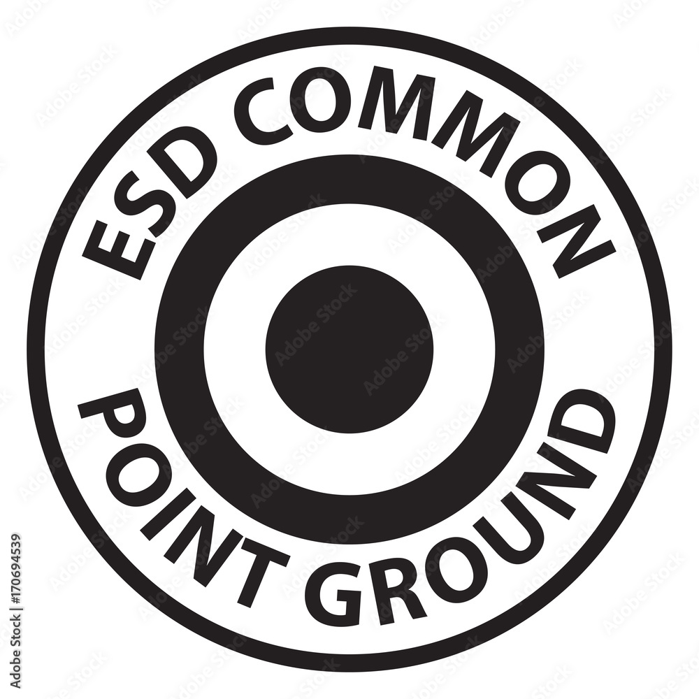 esd common point ground symbol Stock Vector | Adobe Stock
