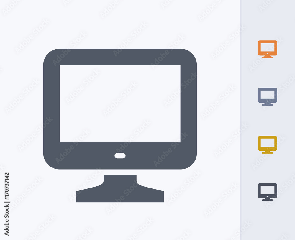 Computer Monitor - Carbon Icons. A professional, pixel-perfect icon ...
