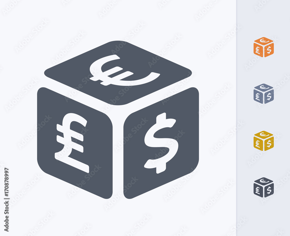 Currency Exchange Cube - Carbon Icons. A professional, pixel-perfect ...