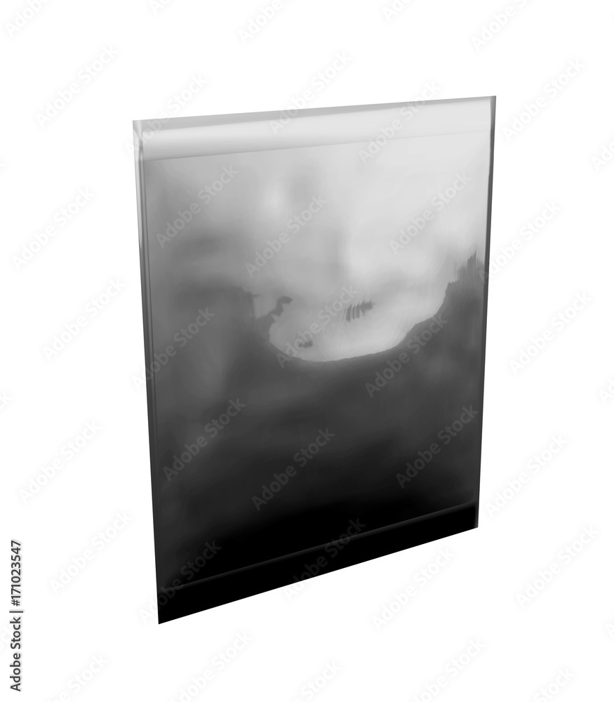 Plastic Gusseted Shaped Bag Food Sachet Packaging Pouch Mockup for ...