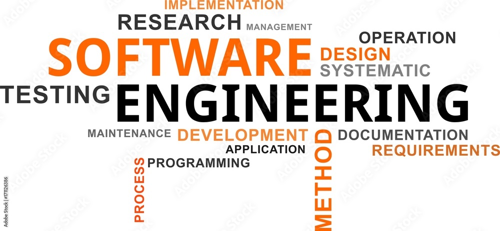 word cloud - software engineering Stock Vector | Adobe Stock