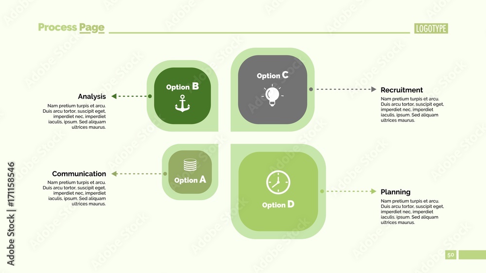Four Elements Slide Template Stock Vector | Adobe Stock