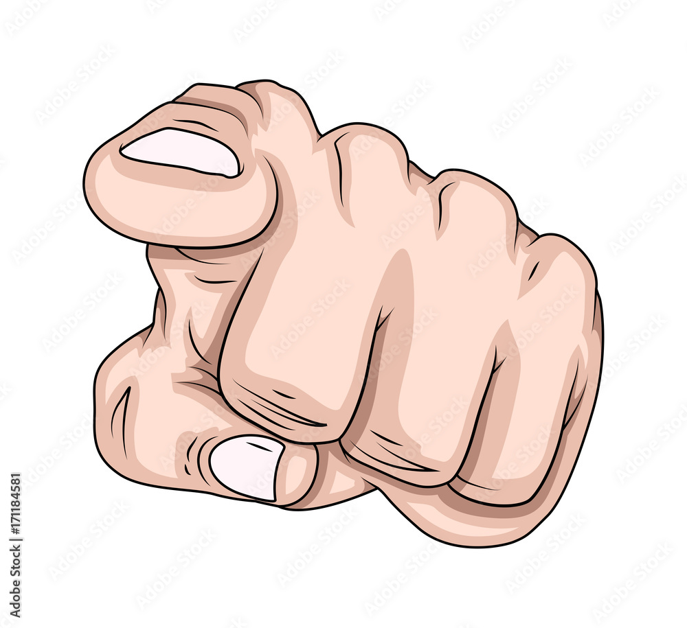 Hand Pointing At Me