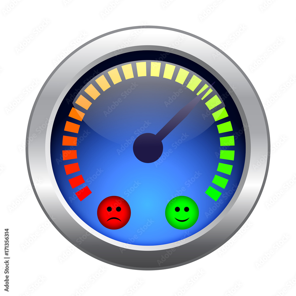 Mood meter, vector illustration, Stock Vector | Adobe Stock