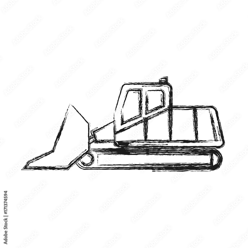 front loader truck icon over white background vector illustration Stock ...