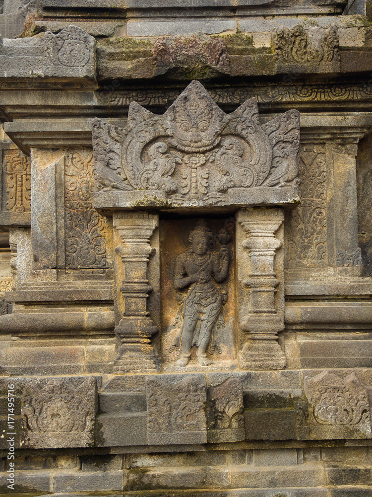 Detail of Makara of Candi Siwa Shiva Temple in Prambanan temple complex ...