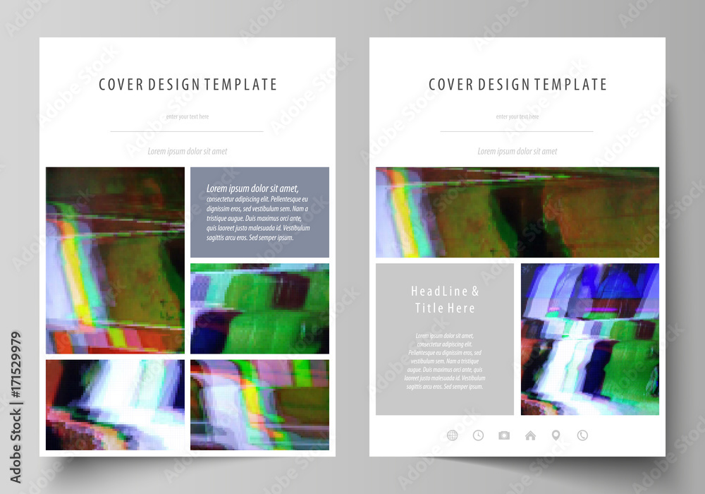 Business template for brochure, flyer, report. Cover design, abstract ...