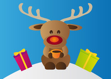 Rudolph And Coffee Free Stock Photo - Public Domain Pictures
