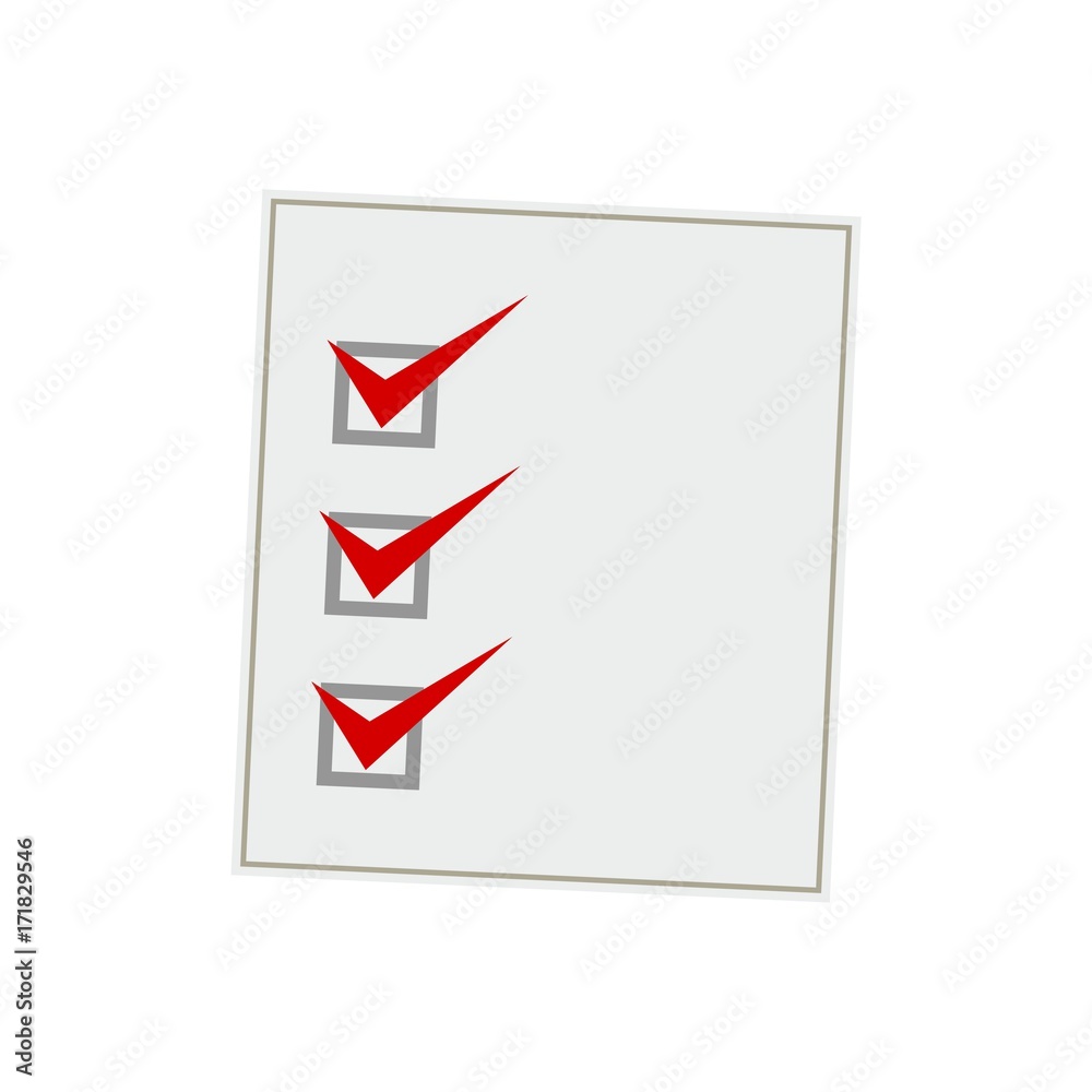 Stock-Vektorgrafik „Vector checklist icon“ | Adobe Stock