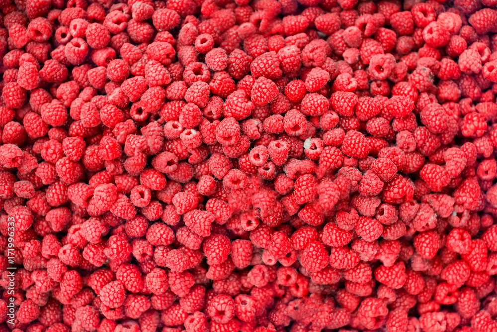 Delicious raspberries as background Stock Photo | Adobe Stock