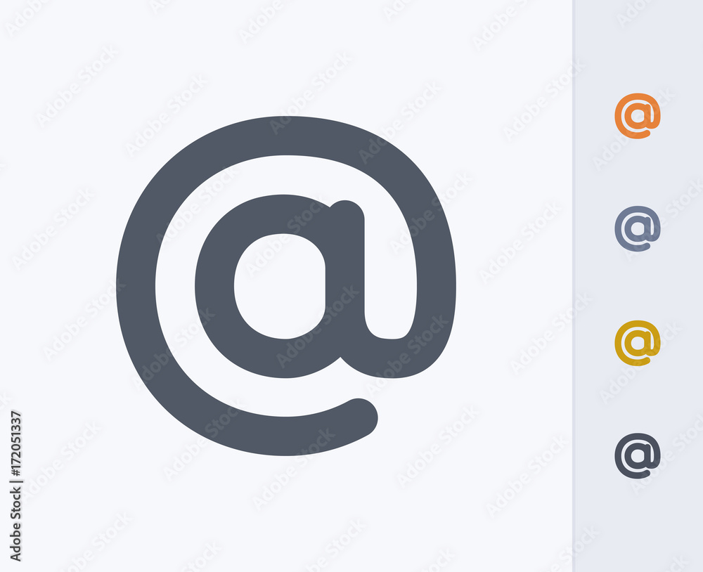 At Sign - Carbon Icons. A professional, pixel-aligned icon designed on ...