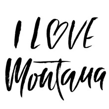 I Love Montana Poster Free Stock Photo - Public Domain Pictures