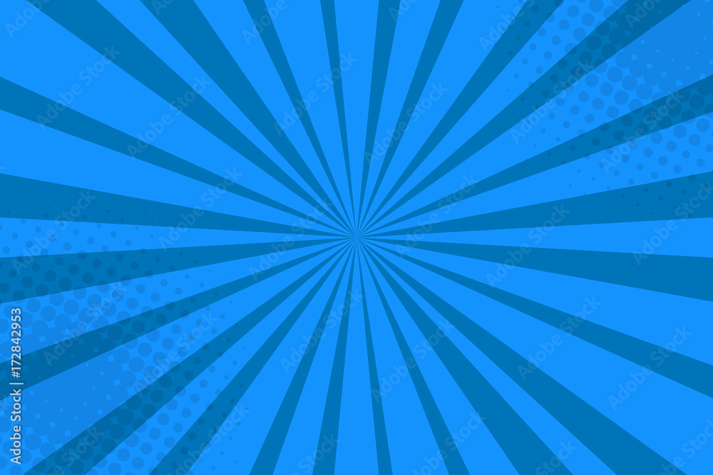 Pop art blue background. Stock Vector | Adobe Stock