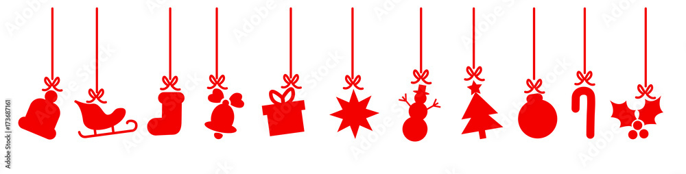 Weihnachten Icons Symbole Stock Vector | Adobe Stock