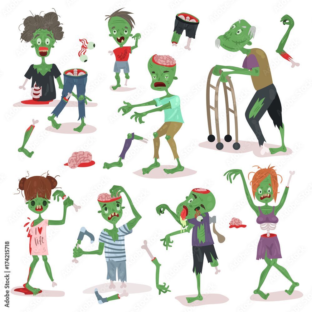 Scary Cartoon Zombie