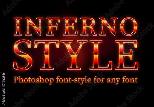 Fiery Inferno Text Style. Buy this stock template and explore similar ...