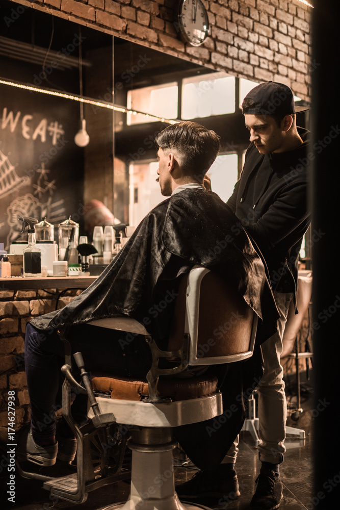 Classic barber store