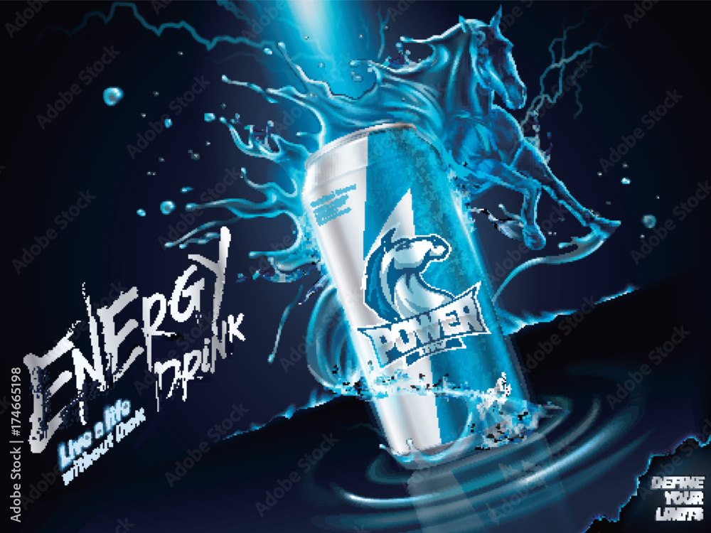 Impressing energy drink ads Stock Vector | Adobe Stock