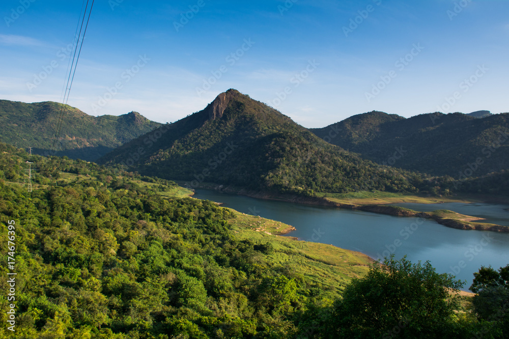 The Randenigala Dam is a large hydroelectric embankment dam at Rantembe ...