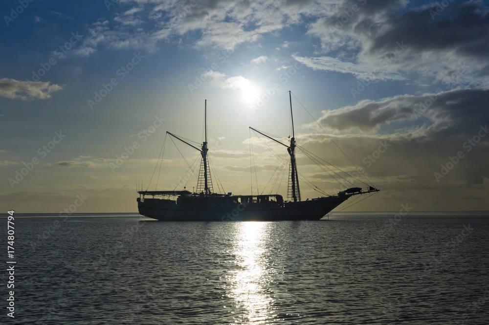 Sailing ship PHILIPPINE SIREN, Philippines, Pacific Ocean, Southeast ...
