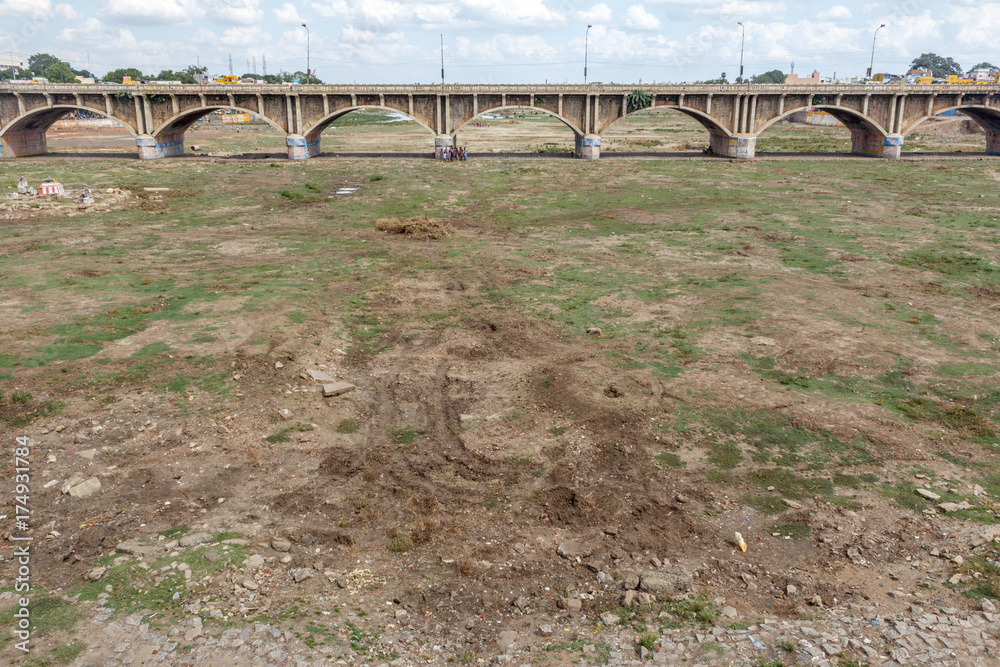 Historic Albert Victor bridge in Madurai. One of the oldest bridges in ...
