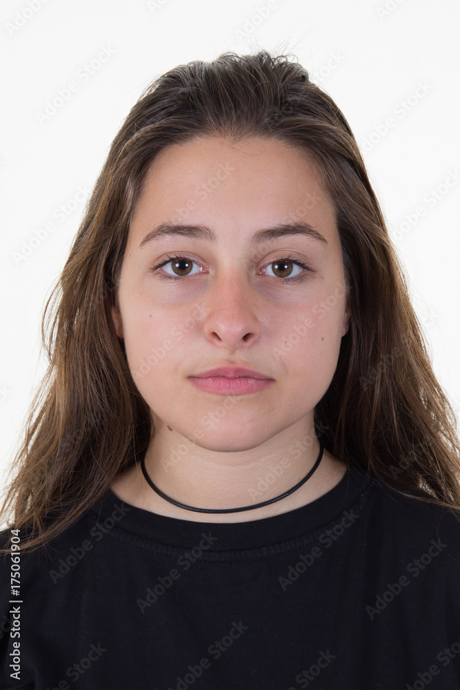 beauty woman portrait of teen girl beautiful cheerful enjoying with ...