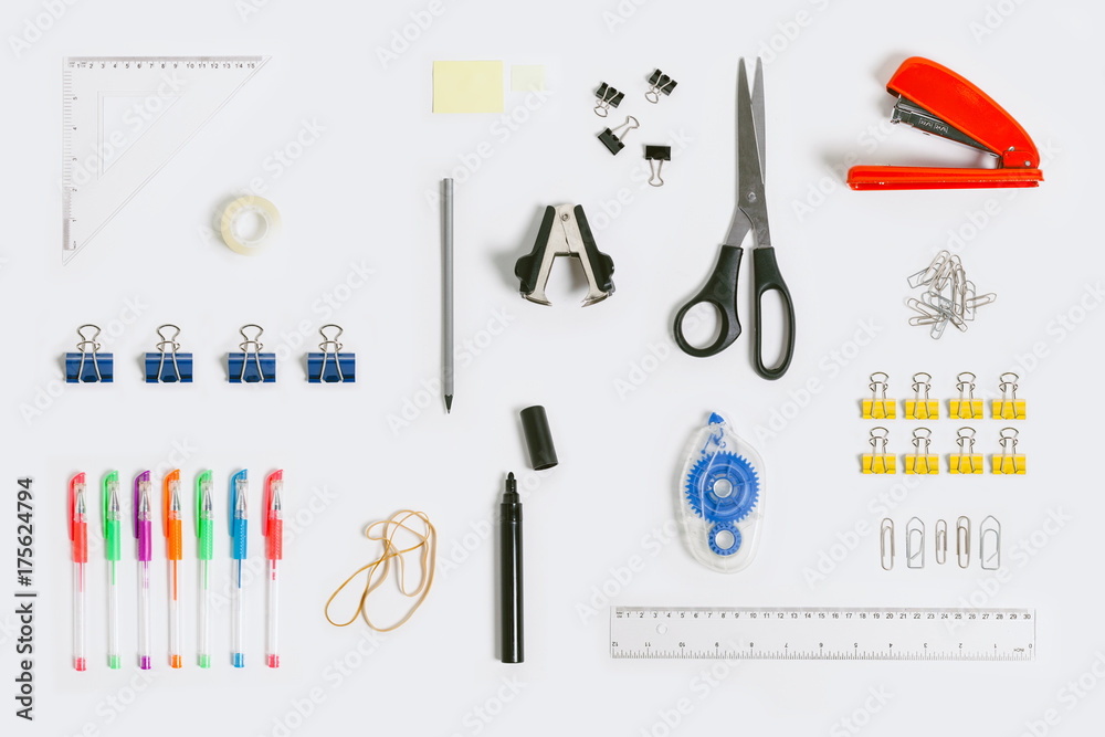 Office supplies mock up. Stock Photo | Adobe Stock