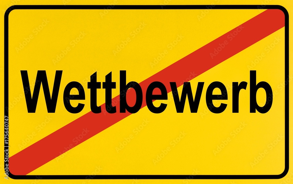 Foto de Stock Sign, end of city limits, as symbol for the end of ...