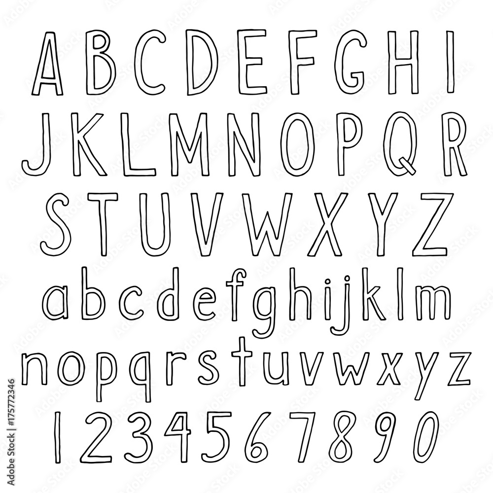 Bold Font Styles Alphabet