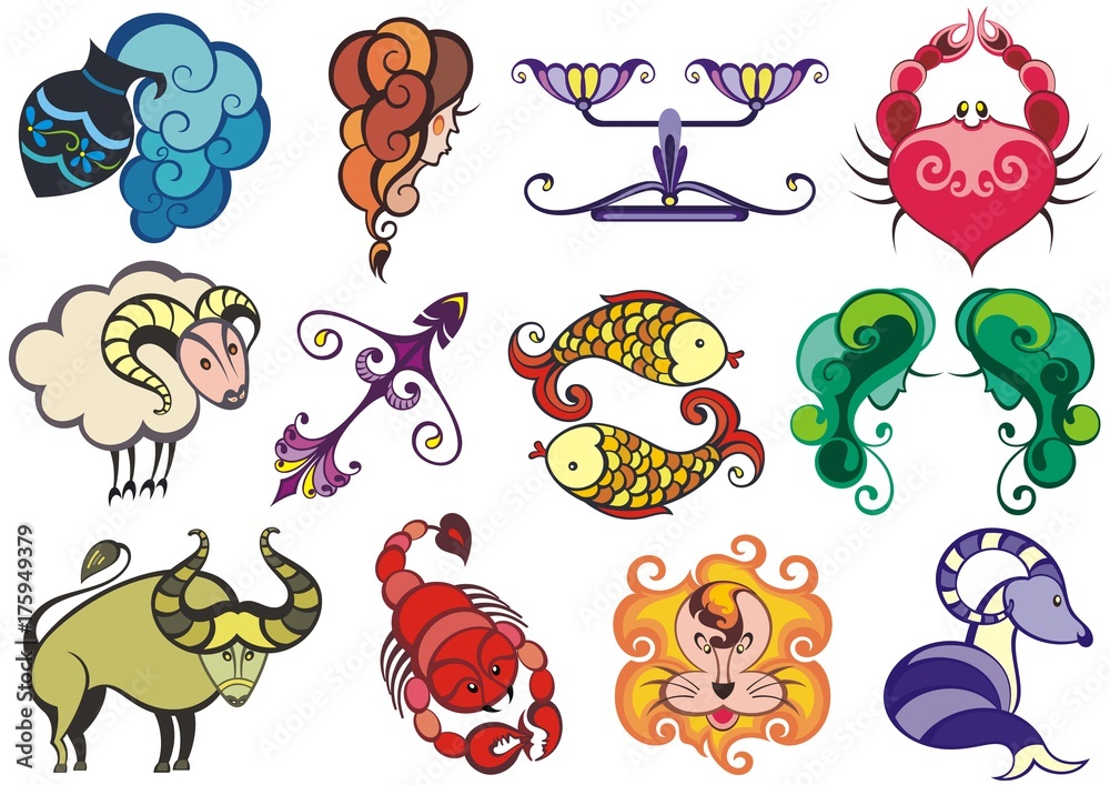 Cartoon zodiac signs 60 photos - Youhoroscope.com