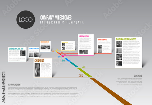 3D Style Timeline Infographic Layout Stock Template | Adobe Stock