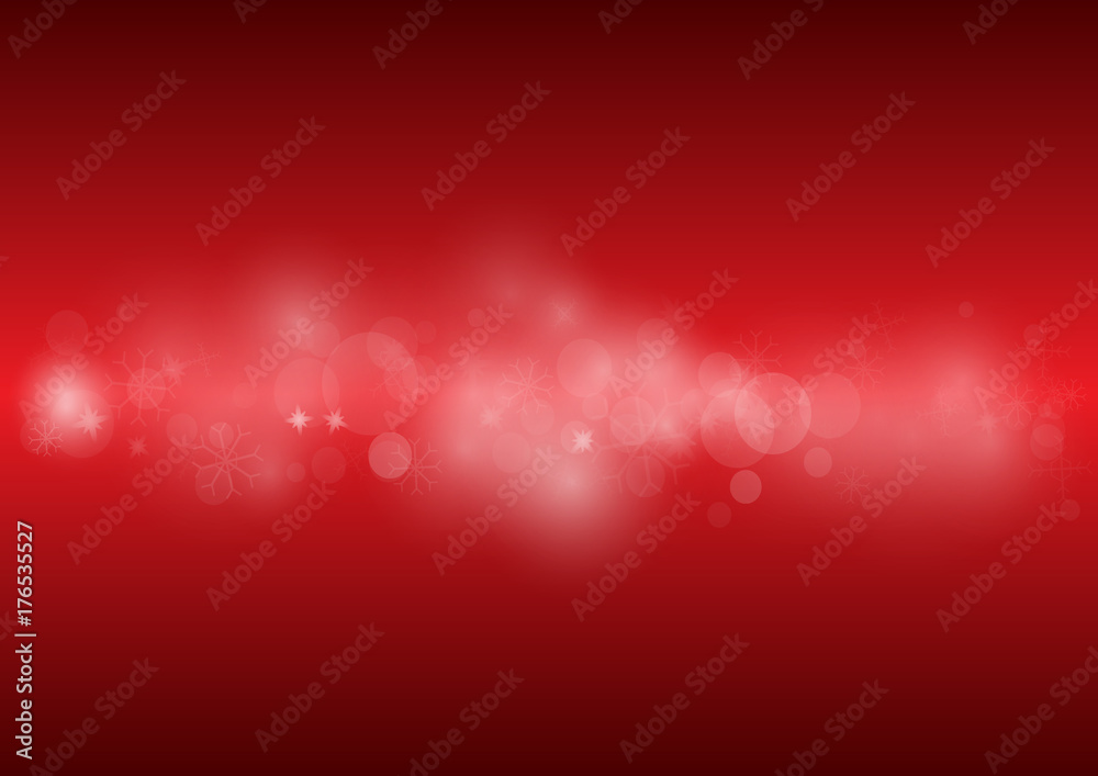 The red bokeh Light background vector image Stock Vector | Adobe Stock
