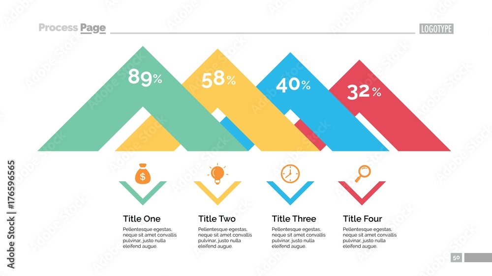 Angles Diagram Slide Template Stock Vector | Adobe Stock