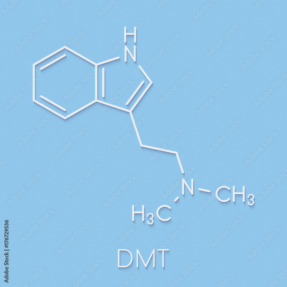 Illustrazione stock di Dimethyltryptamine (DMT) psychedelic drug ...