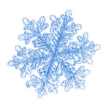 Six Arm Snowflake Free Stock Photo - Public Domain Pictures