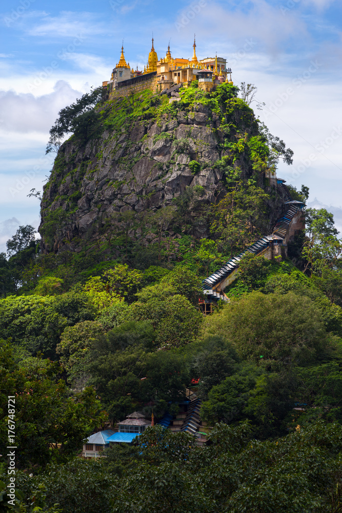 Mount Popa home of Nat the Burmese mythology ghost this place is the ...
