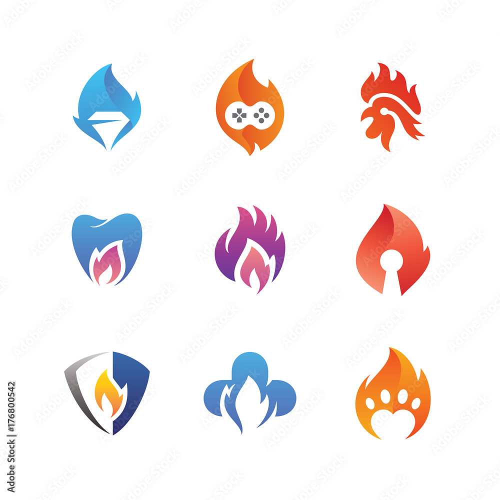 Abstract Logo Collection Stock Vector | Adobe Stock
