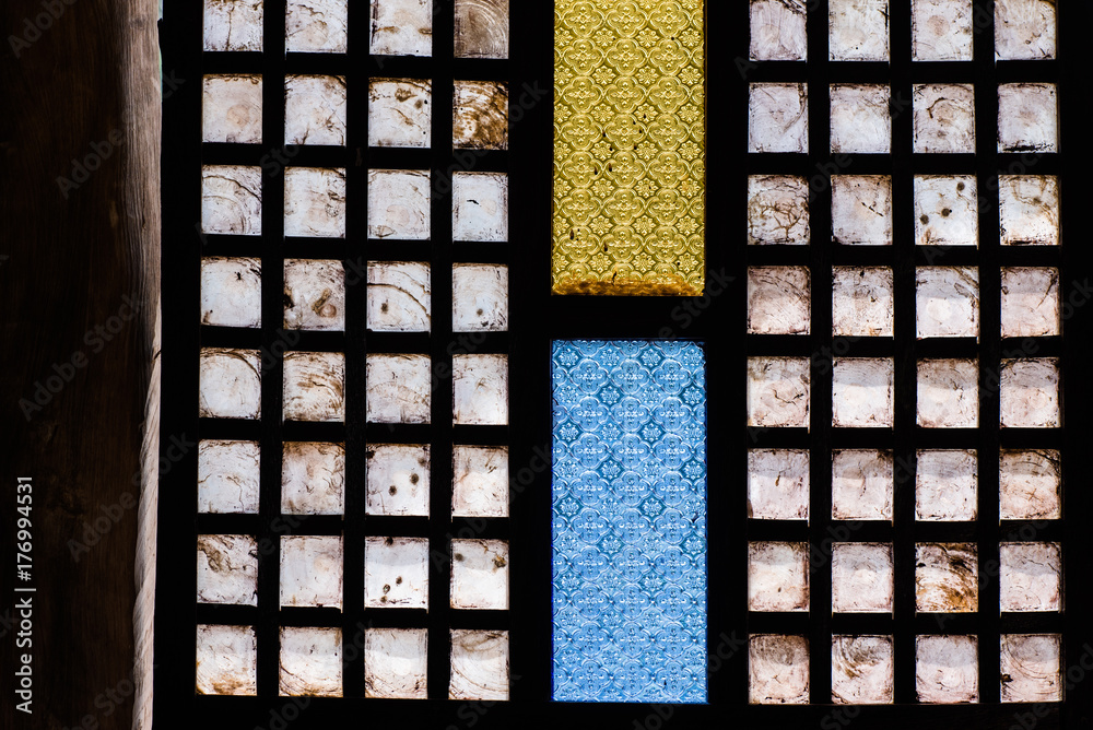 Philippine traditional window pane Stock Photo | Adobe Stock