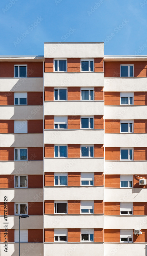 Building Facade in housing blocks. Stock Photo | Adobe Stock
