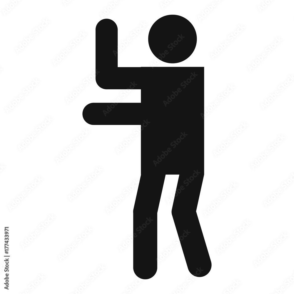 Stick figure stickman icon pictogram vector simple Stock Vector | Adobe ...