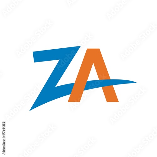 ZA logo letter design template vector - Buy this stock vector and ...