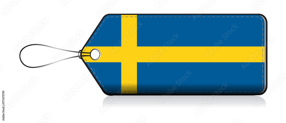 Swedish emoji flag, Label of Product made in Sweden Stock Vector ...