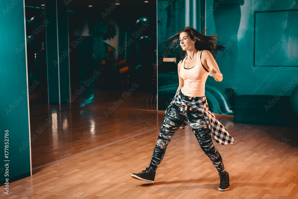 Zumba dance workout female Stock Photo | Adobe Stock