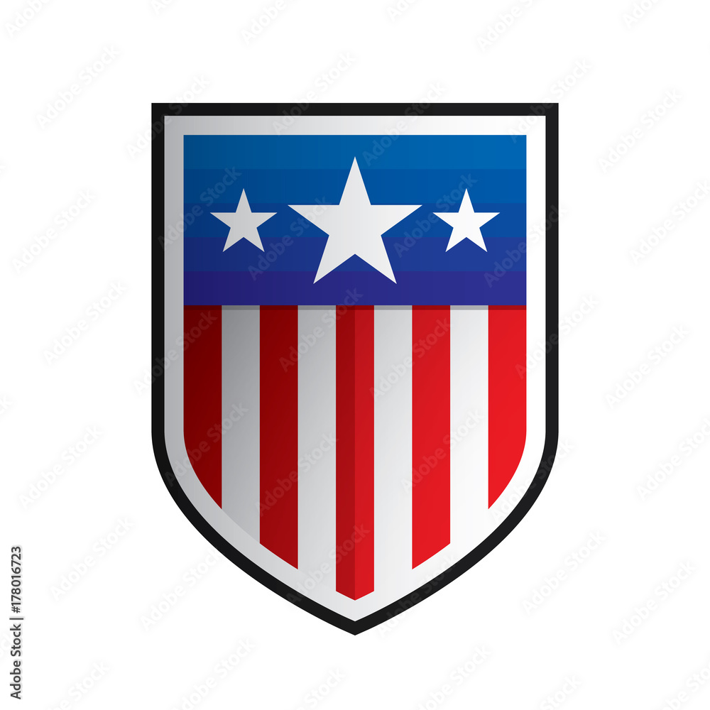 american shield vector
